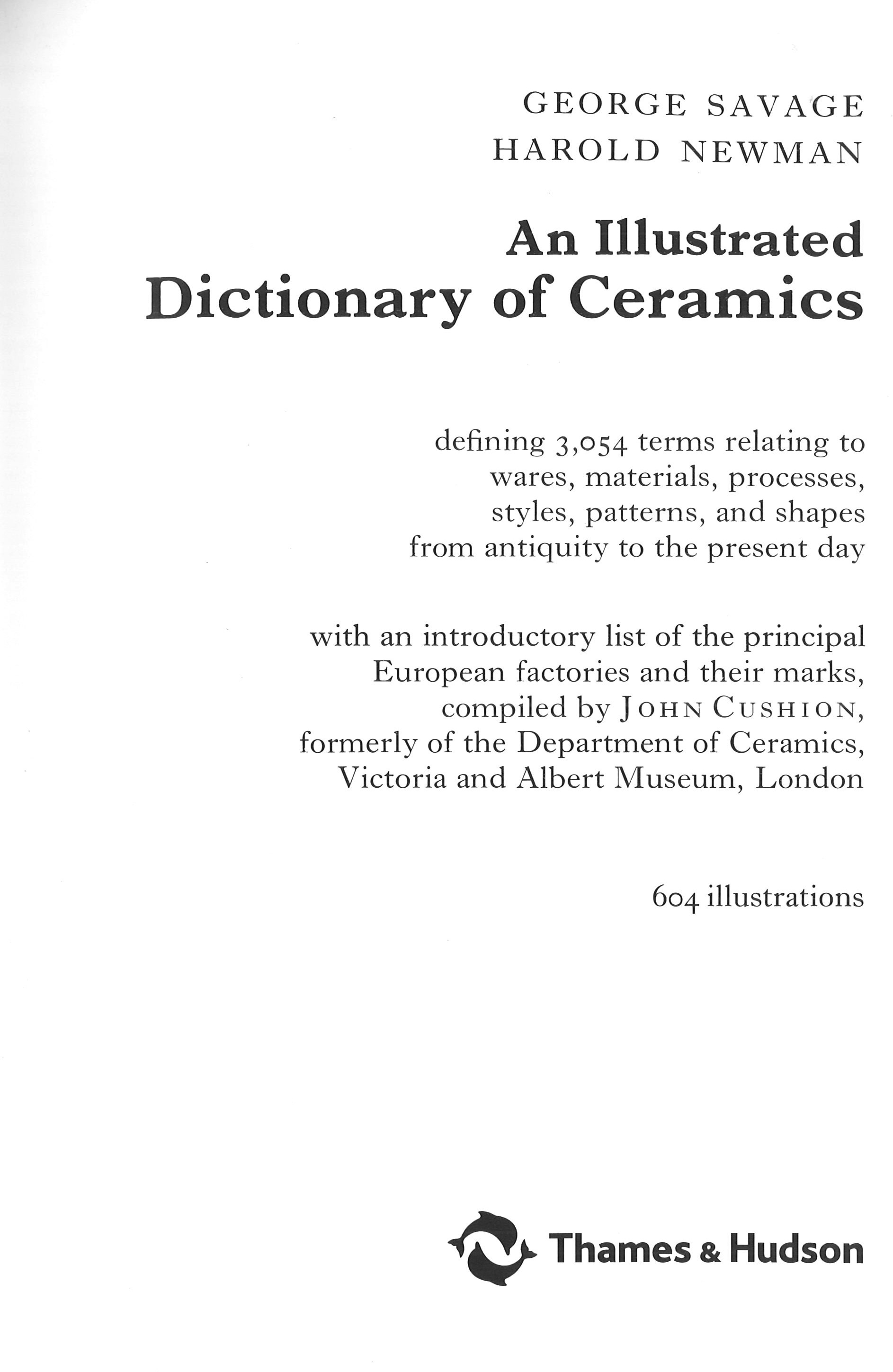 An Illustrated Dictionary of Ceramics – Projeto CP2S